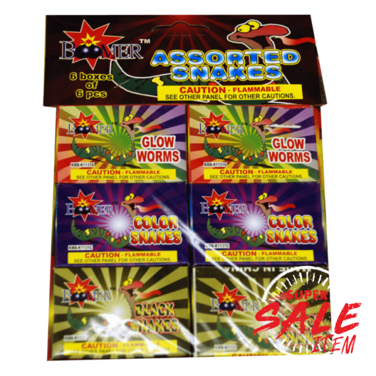 Snake Assorted with Header - Discount Fireworks Superstore